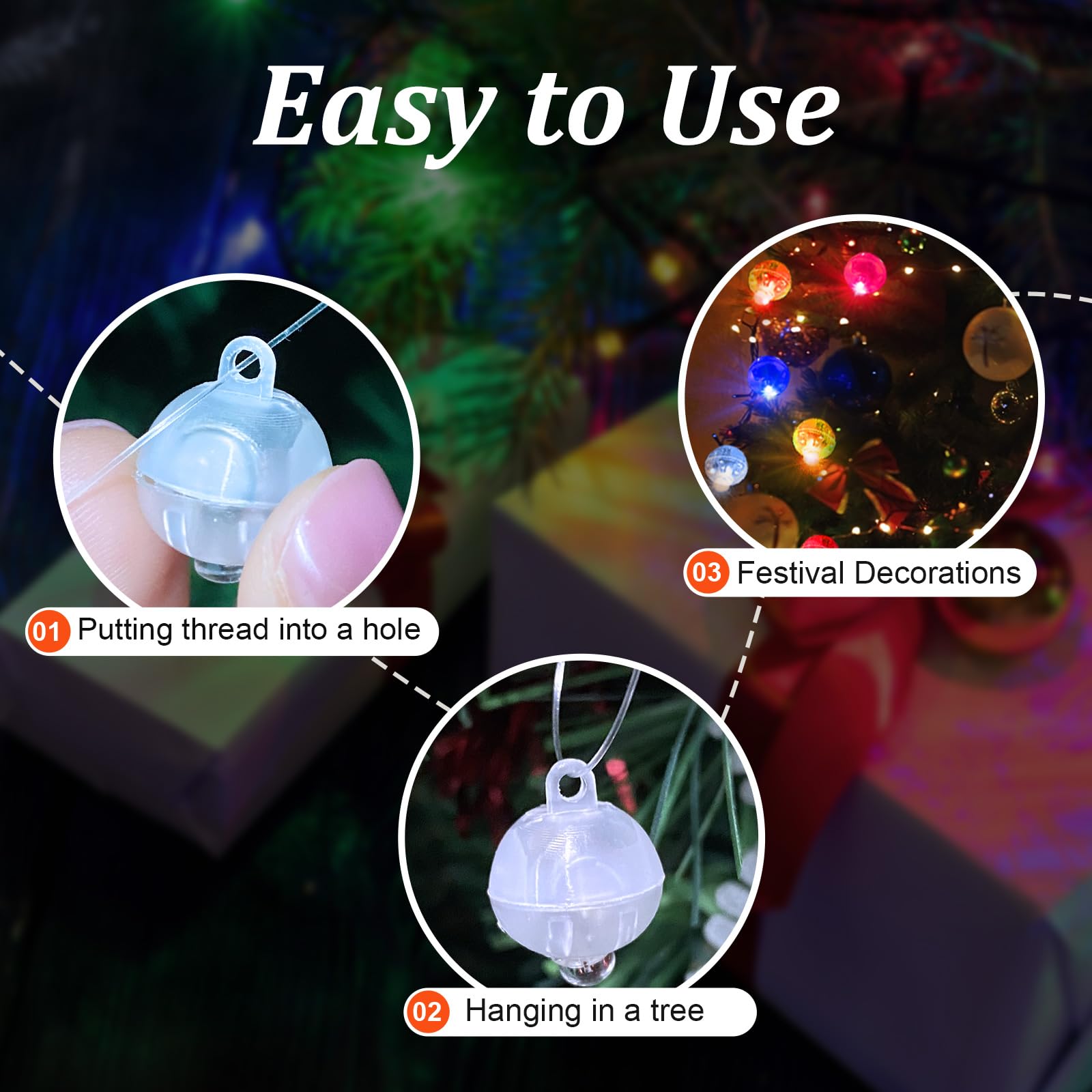 Warm White Mini Led Lights, Waterproof Round Tiny Led Light for Party ...