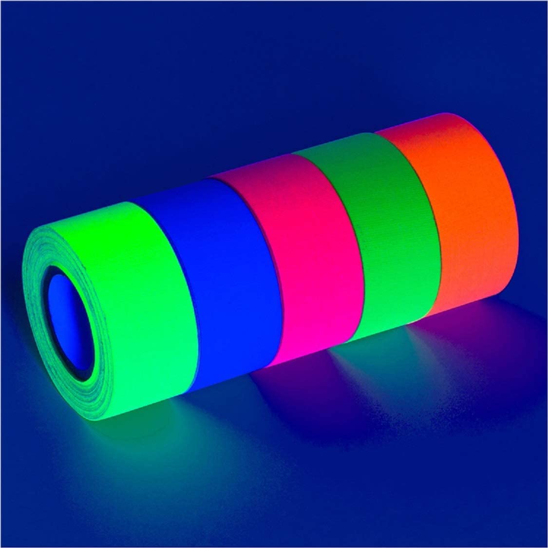 Yellow UV Glow in the Dark Tape Reactive Blacklight Tape Glow Tape for ...