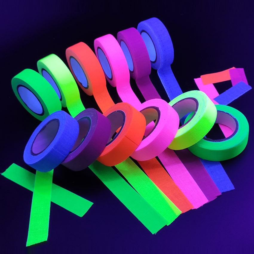 Yellow UV Glow in the Dark Tape Reactive Blacklight Tape Glow Tape for ...