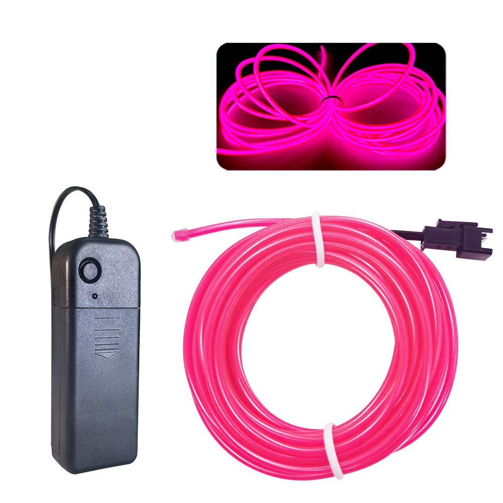 Pink Festive Rope Lights 9.8ft/3m Strip Light EL Wire Flexible DIY Ele ...